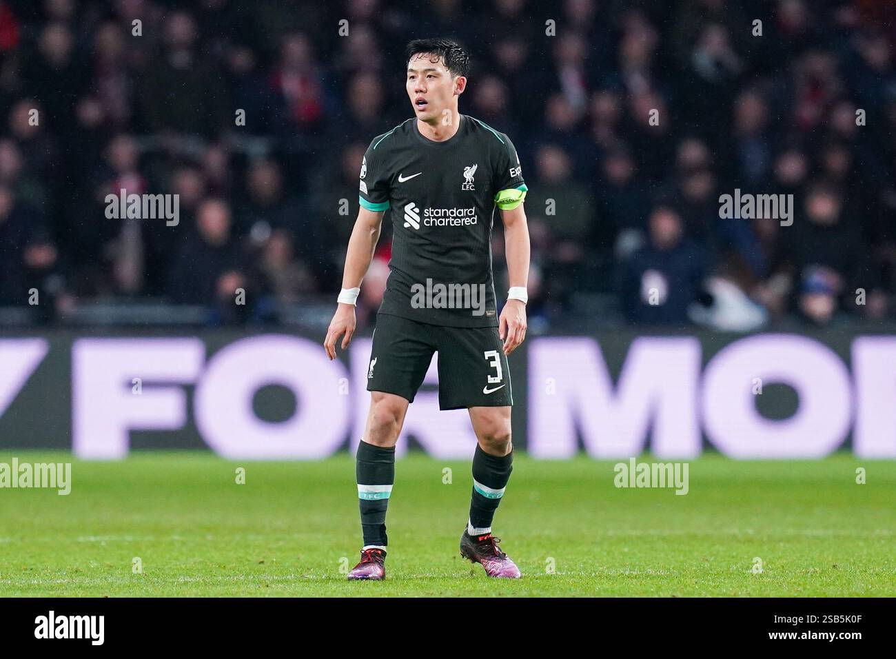 Eindhoven, Netherlands. 29th Jan, 2025. Liverpool FC midfielder Wataru ...