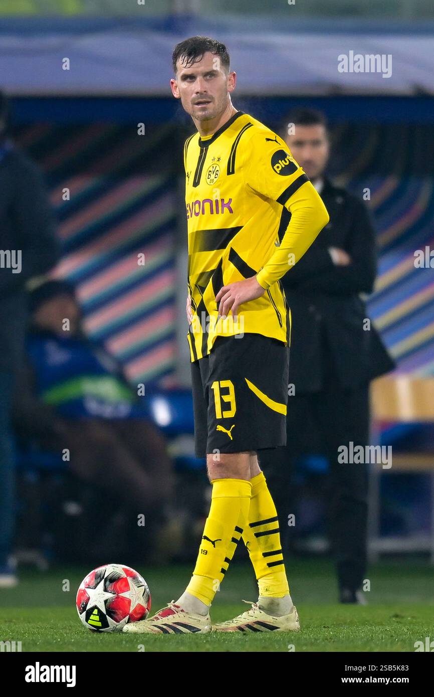 Bologna, Italy. 21st Jan, 2025. Borussia Dortmund's Pascal Grob ...