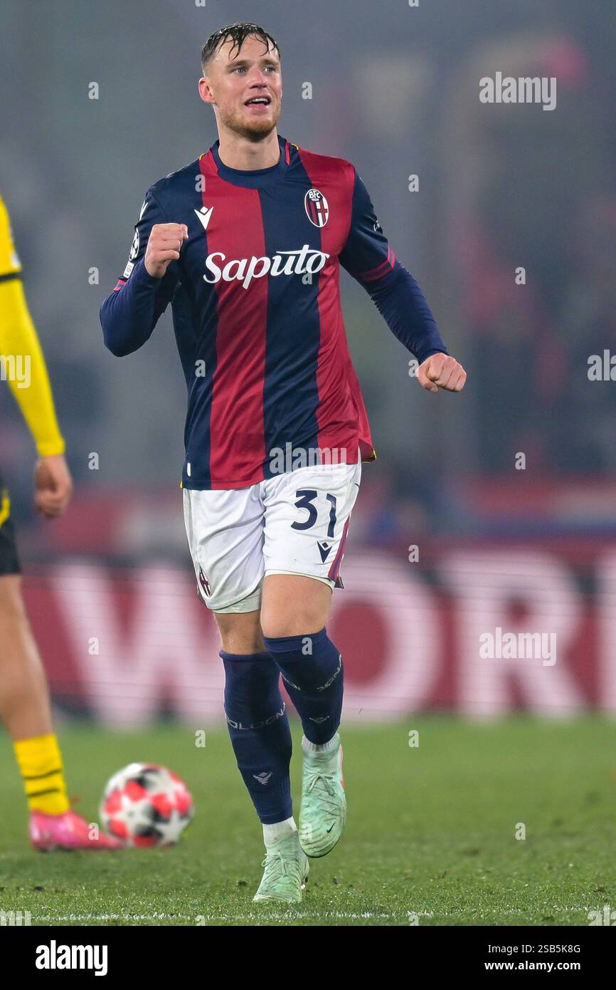 Bologna, Italy. 21st Jan, 2025. Bologna's Sam Beukema portrait during ...