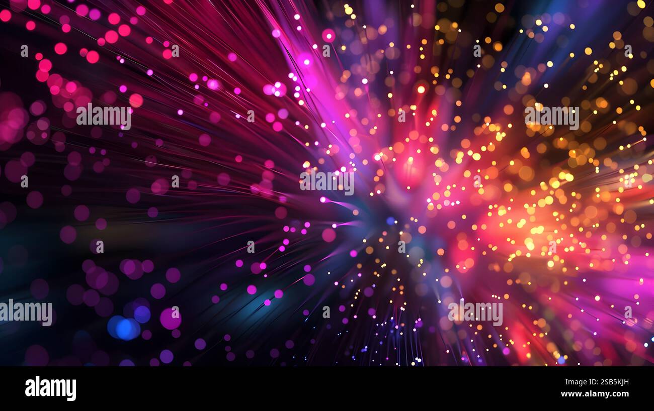 This breathtaking abstract image depicts a striking digital landscape ...