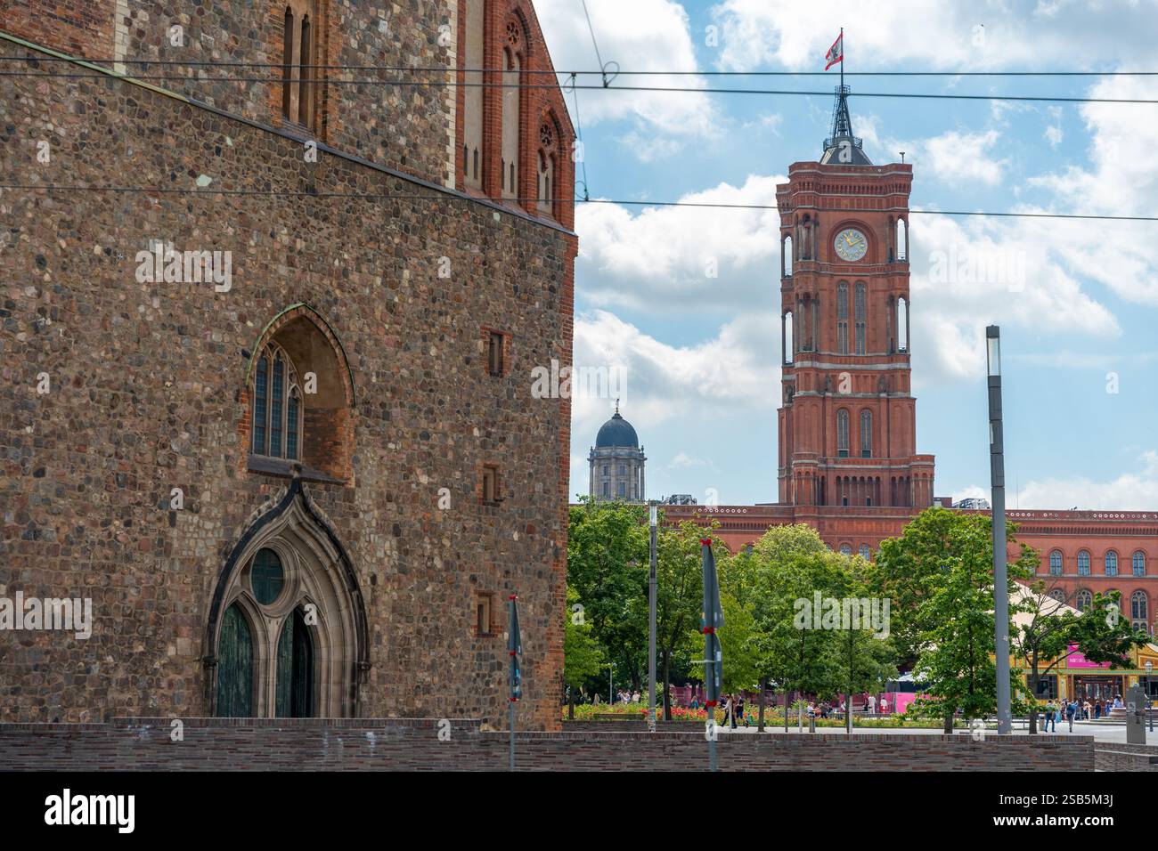 Berlin, Germany - June 24, 2024: The Iconic Red City Hall (Rotes ...