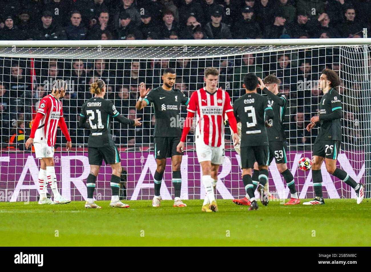 Eindhoven, Netherlands. 29th Jan, 2025. Liverpool FC forward Cody Gakpo ...