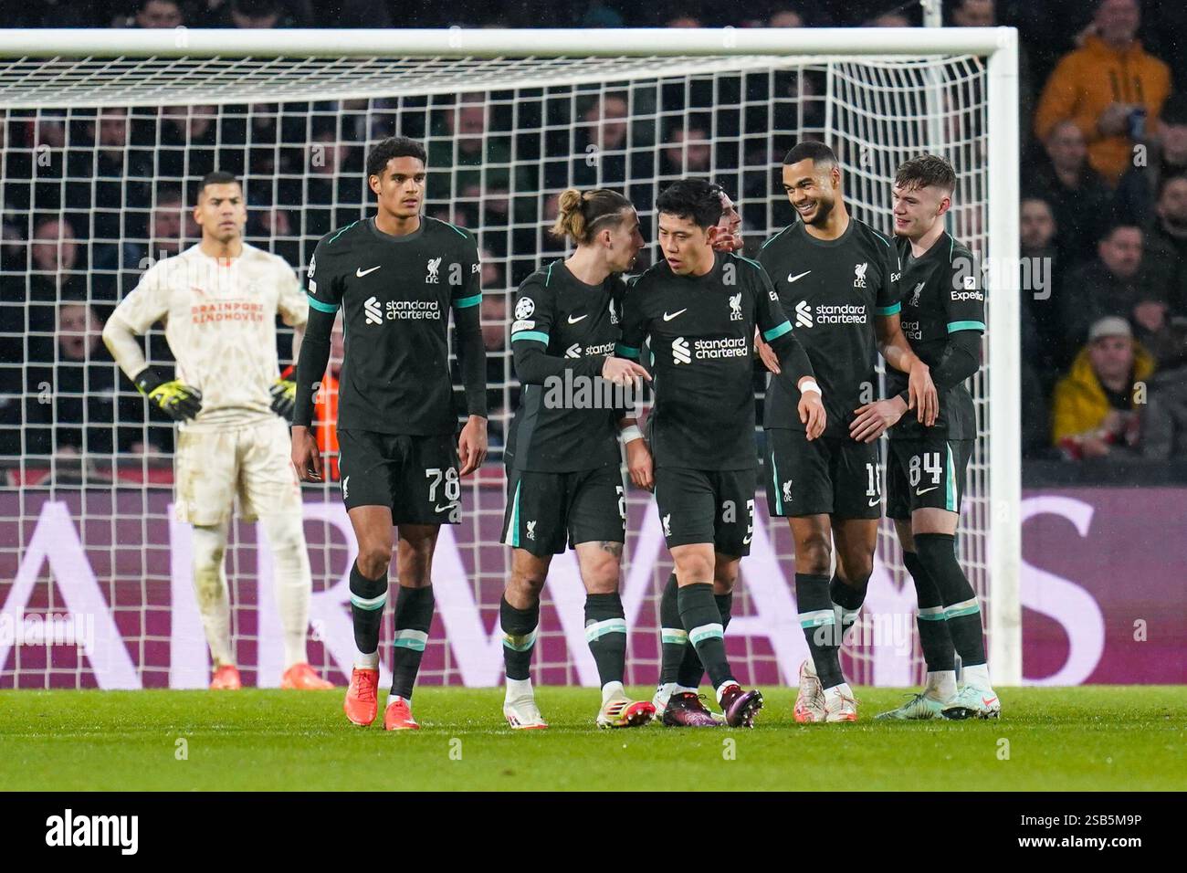 Eindhoven, Netherlands. 29th Jan, 2025. Liverpool FC forward Cody Gakpo ...