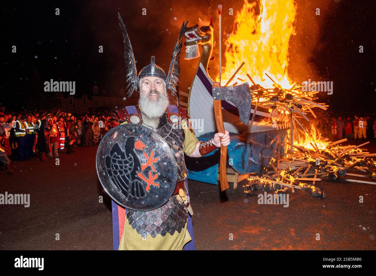 Up Helly Aa 2025 fire festival in Lerwick on the Shetland Isles held on ...