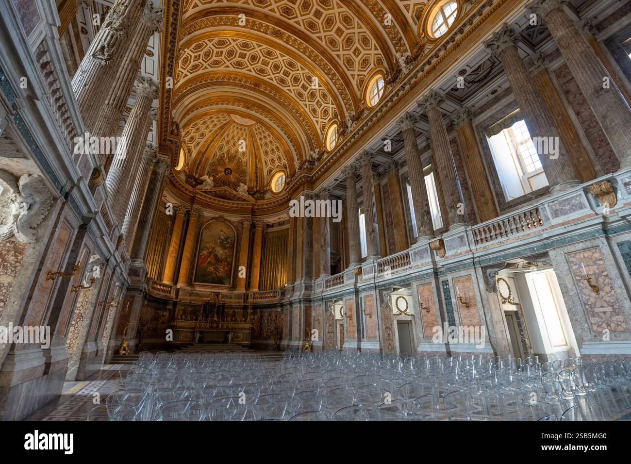 Caserta, Italy - May 24, 2024: The Interiors of Caserta Castle in Italy ...