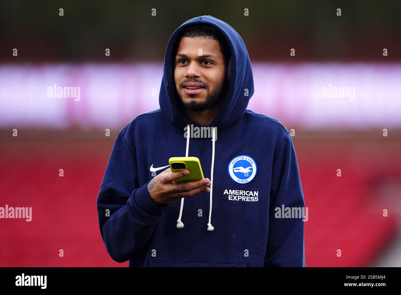 Brighton and Hove Albion's Georginio Rutter ahead of the Premier League ...