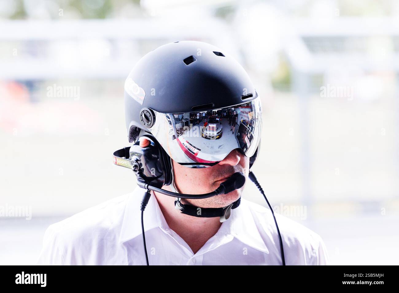 A pit crew member of the #183 Jamec Racing / Team MPC seen in the ...