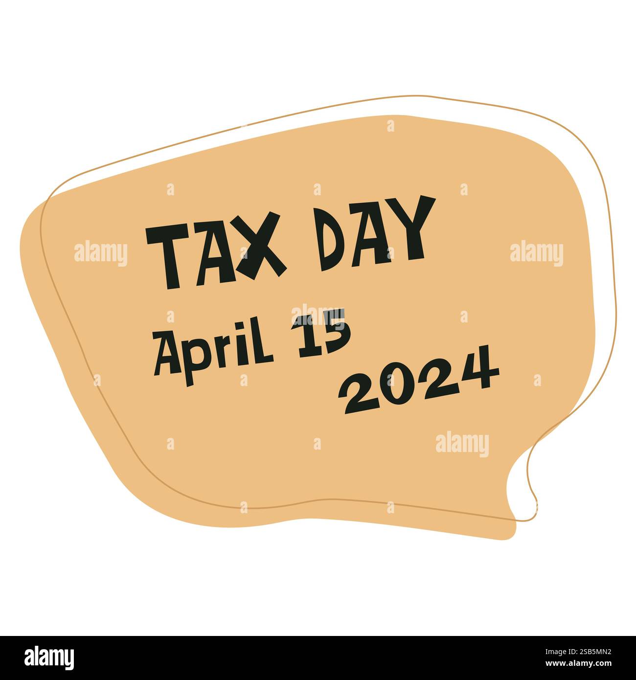 Tax Day Sign words tax Stock Vector Image & Art - Alamy