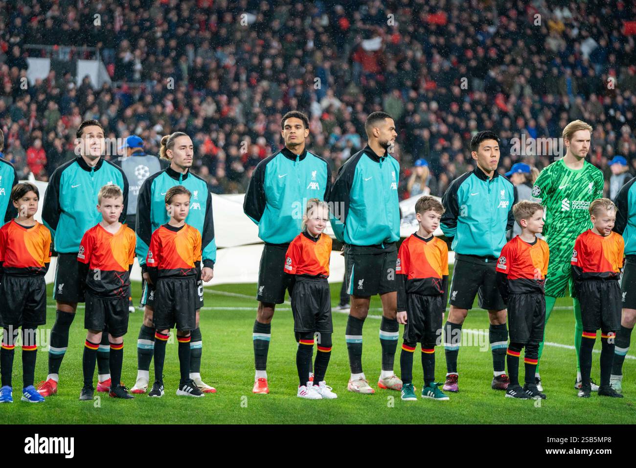 Eindhoven, Netherlands. 29th Jan, 2025. Liverpool FC before the PSV ...