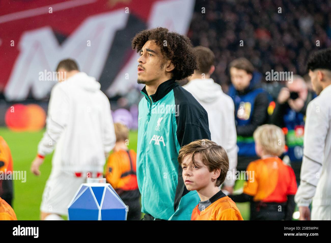 Eindhoven, Netherlands. 29th Jan, 2025. Liverpool FC forward Jayden ...