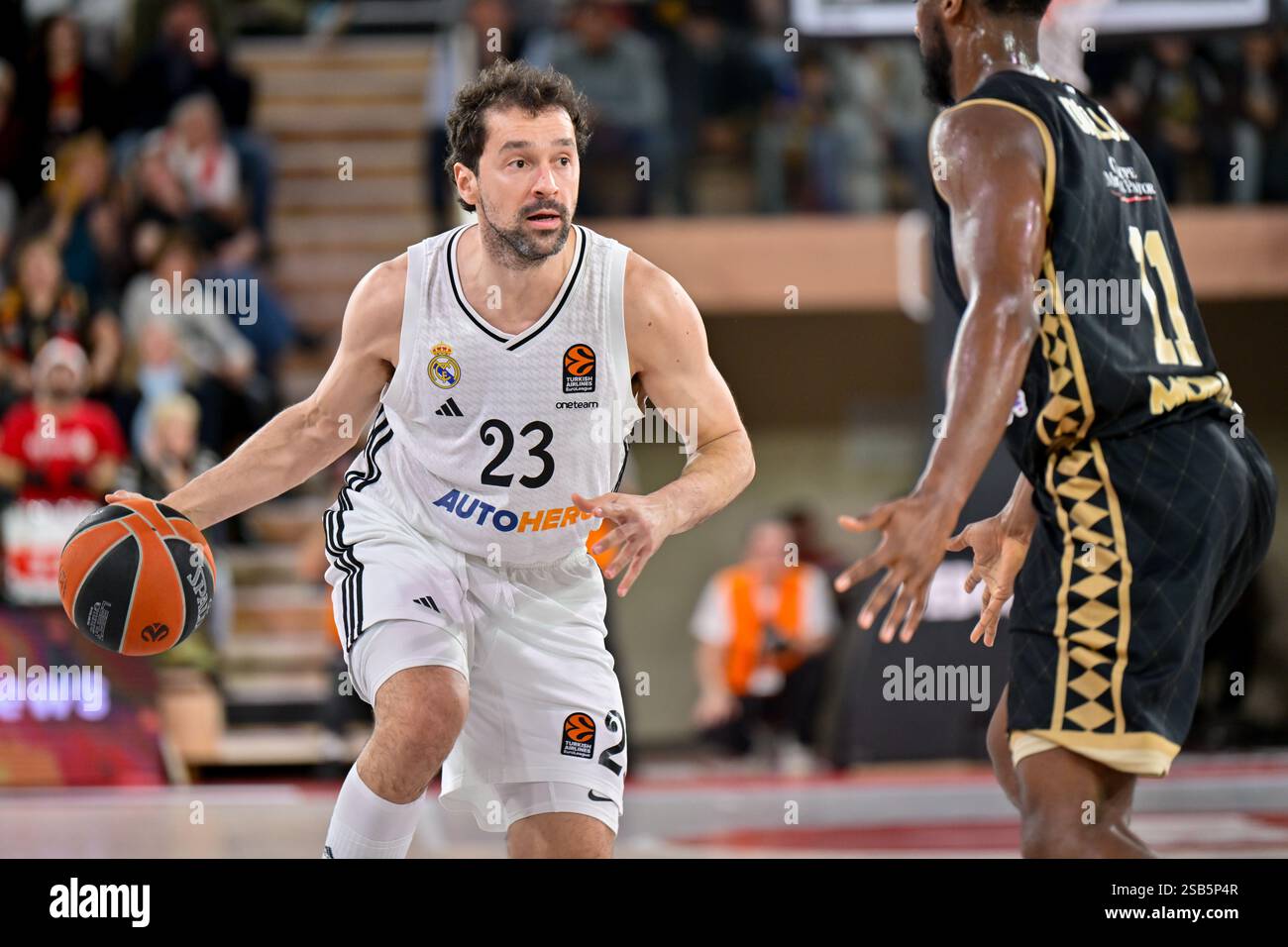 Monaco, Monaco. 31st Jan, 2025. Monaco player #11 Alpha Diallo and ...
