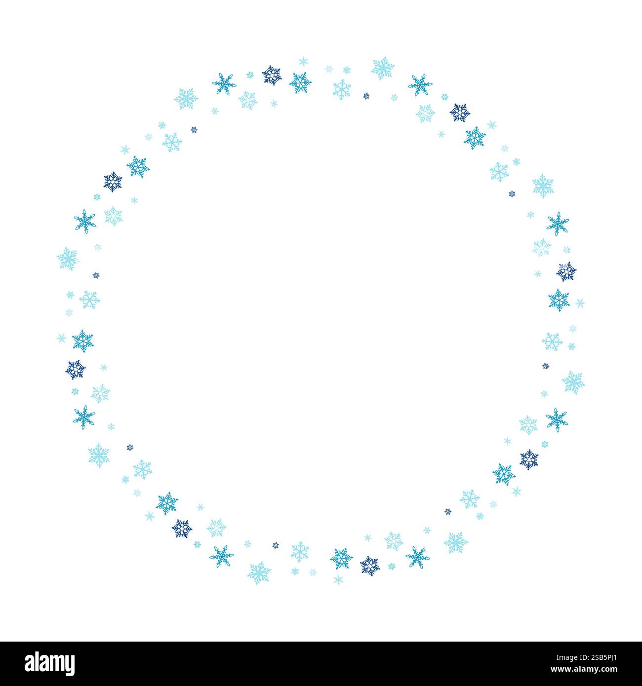 Festive round frame blue Cut Out Stock Images & Pictures - Alamy