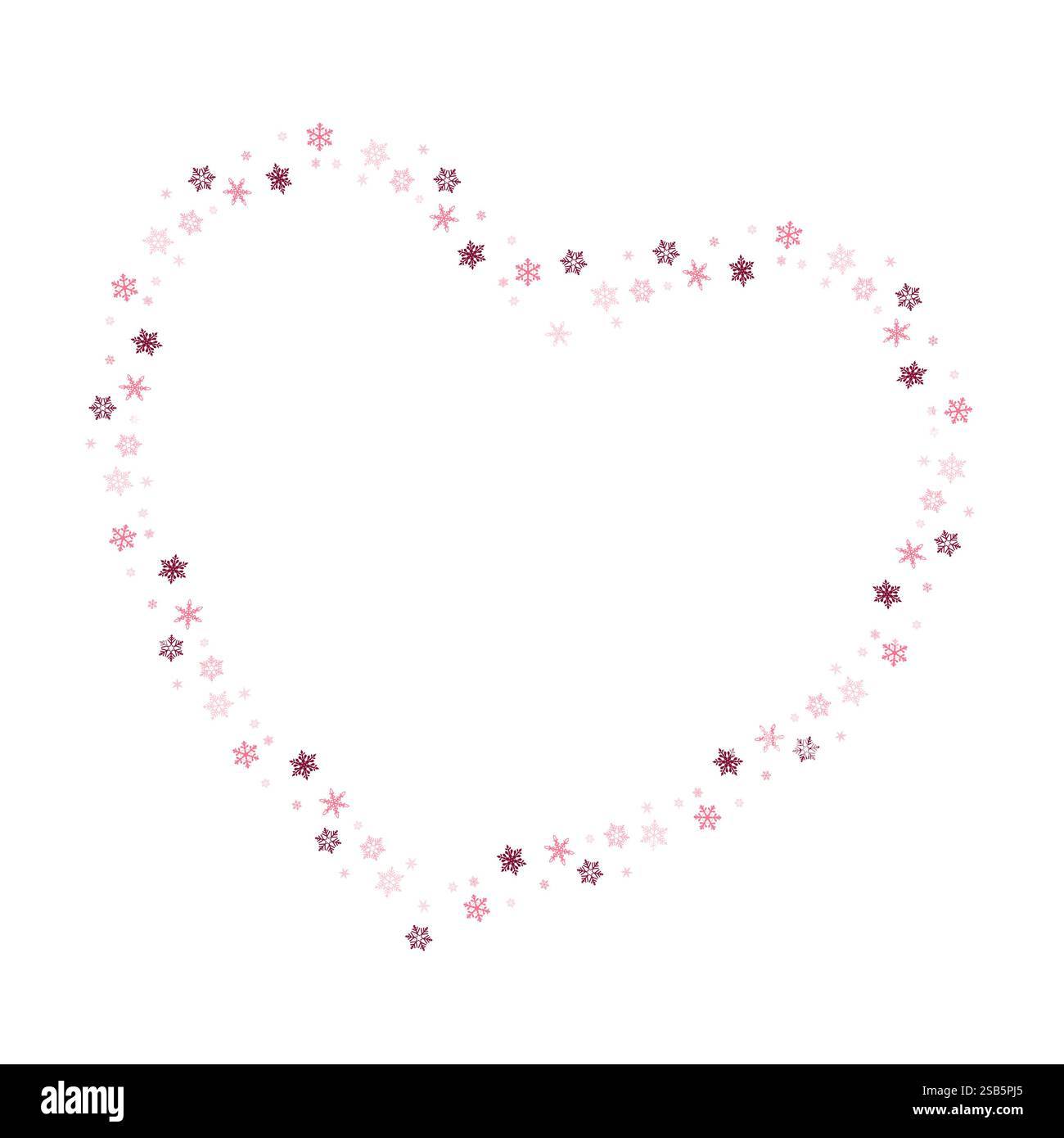 Winter frame snowflakes copy Cut Out Stock Images & Pictures - Alamy