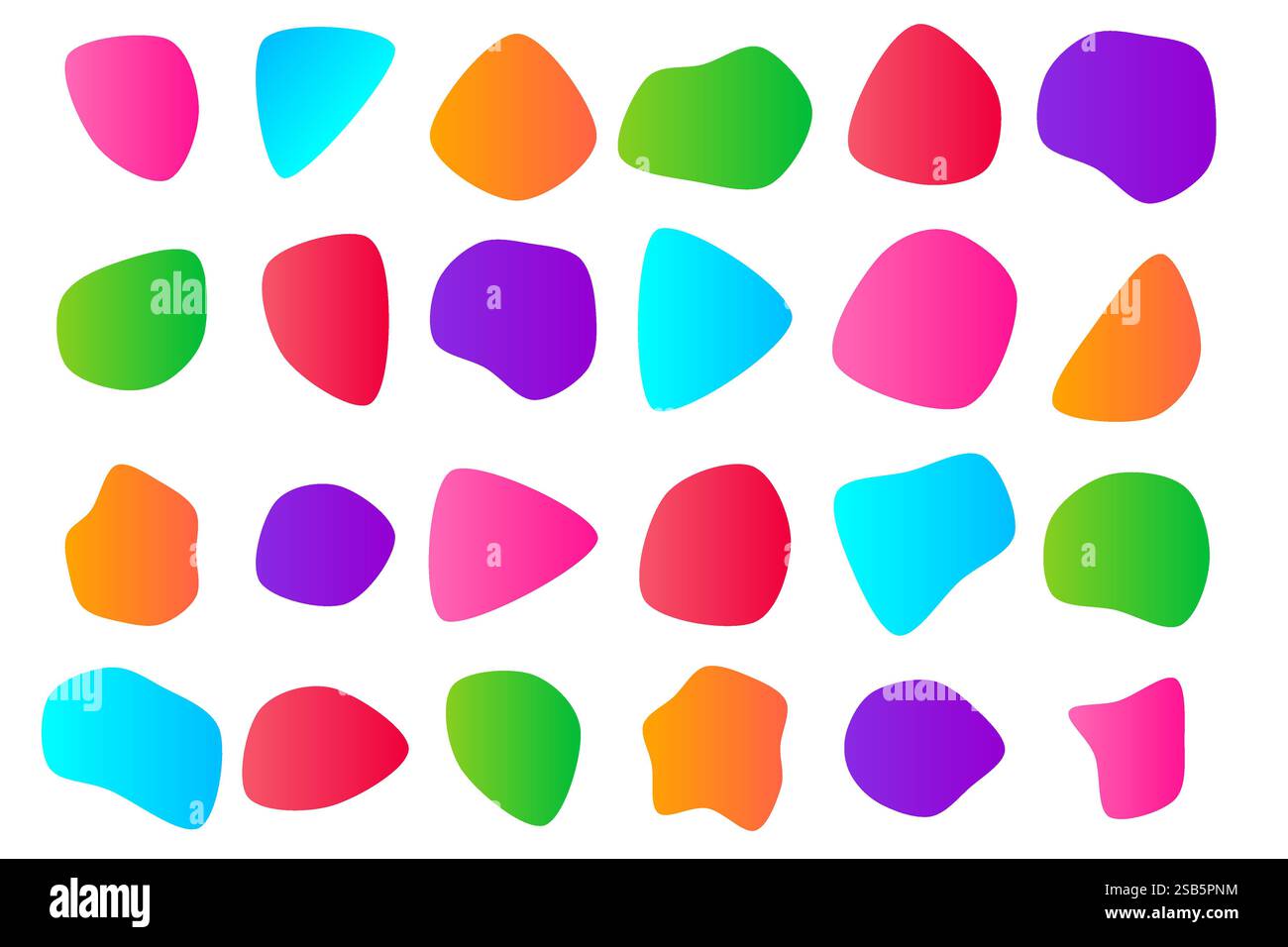 Vibrant abstract design features Cut Out Stock Images & Pictures - Alamy