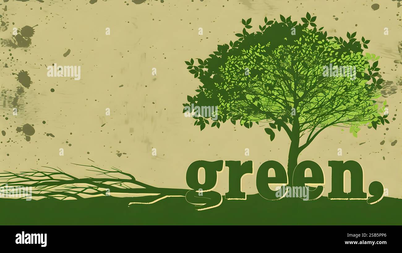 A vibrant design for a CSR report portrays a tree with roots forming ...