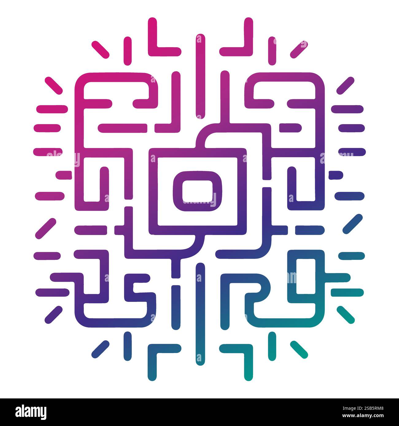 Intricate geometric pattern design in vibrant gradient colors on a ...