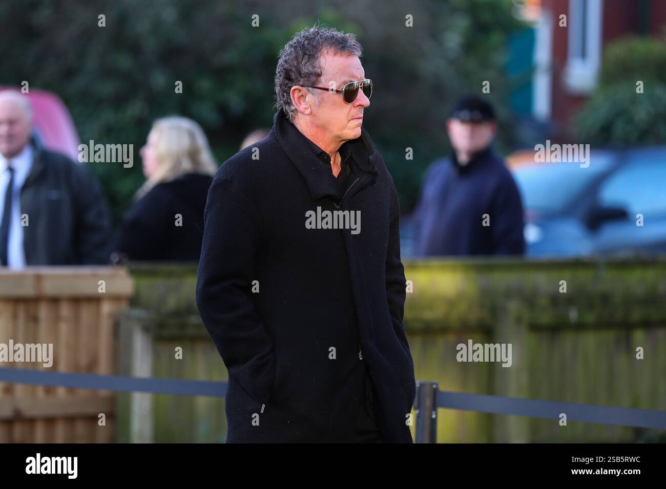 Shane Richie arrives for the The Funeral of Linda Nolan at St. Paul’s ...
