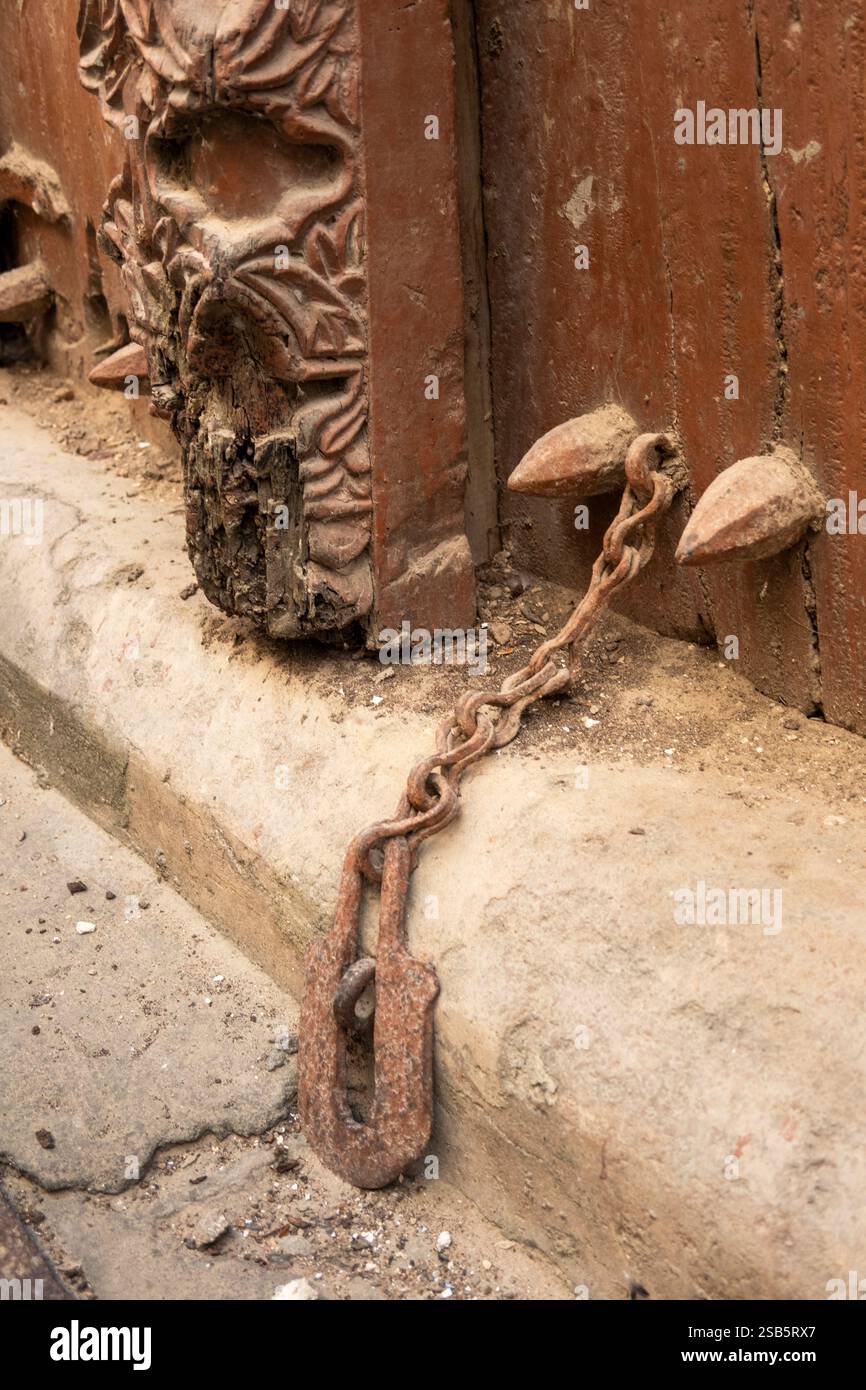 Africa Tanzania, Zanzibar, Stonetown, old town, Kiponda, historic door ...