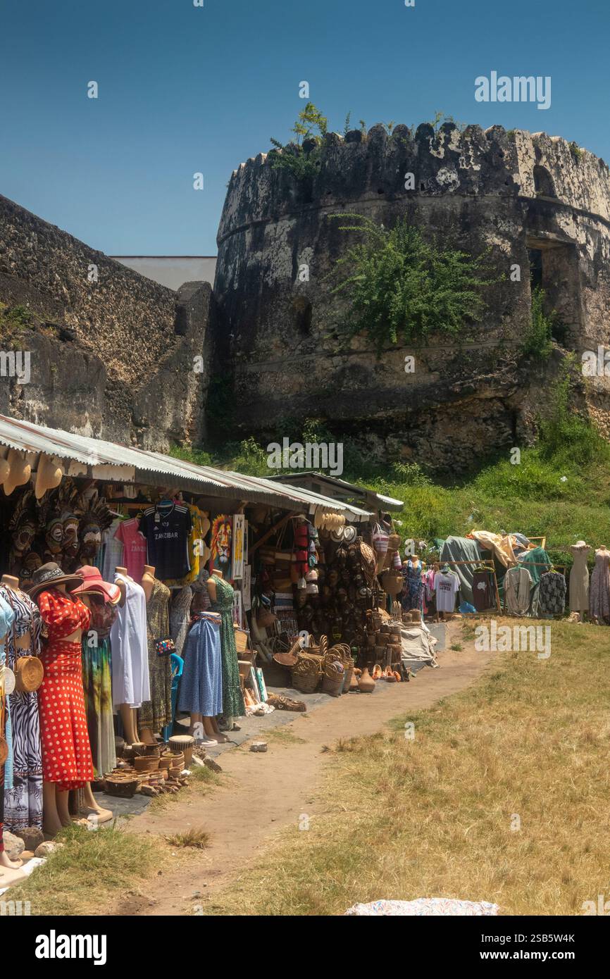 Africa Tanzania, Zanzibar, Stonetown, old town, Fort, tourist souvenir ...