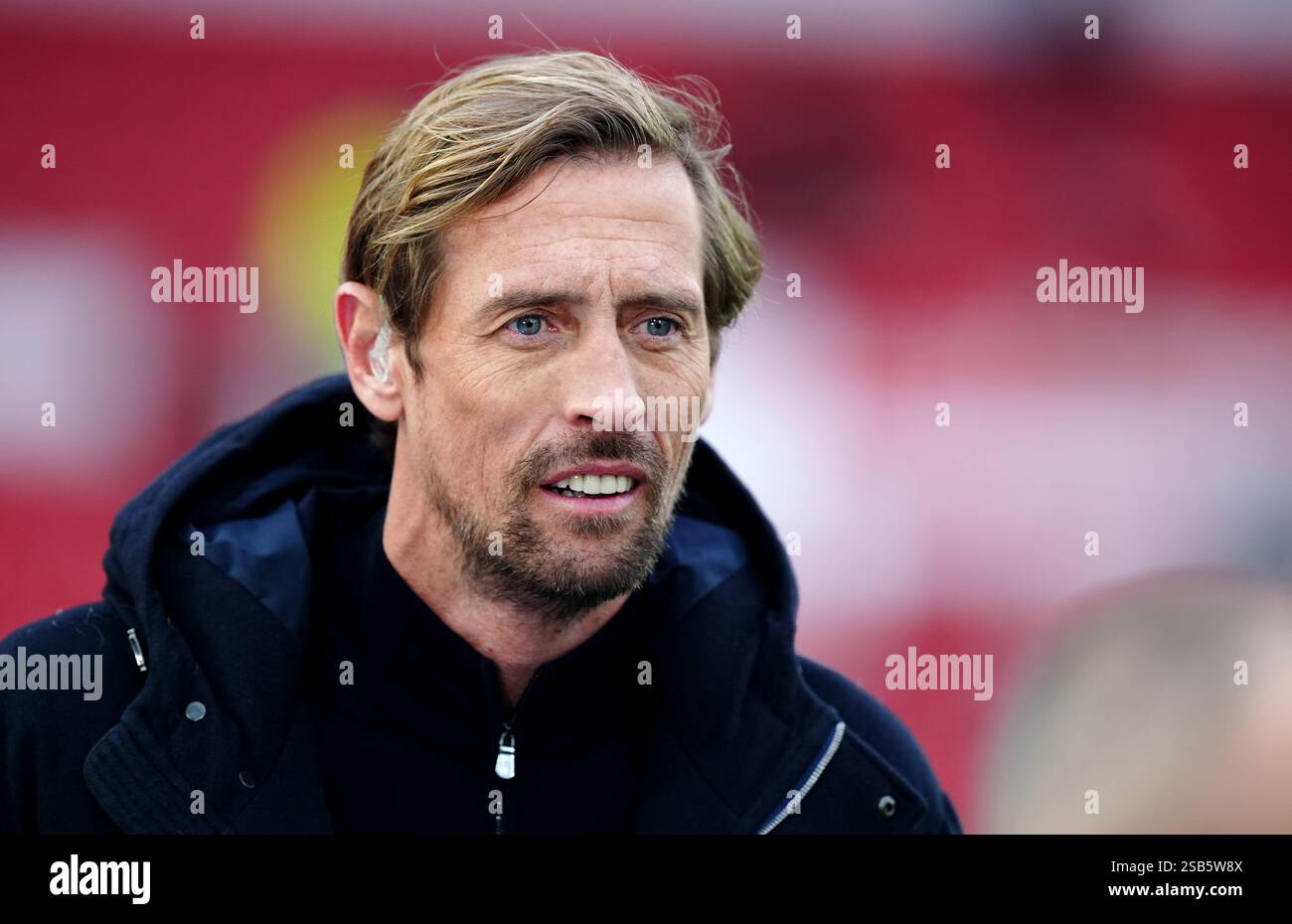 Peter Crouch, TNT Sports pundit, ahead of the Premier League match at ...
