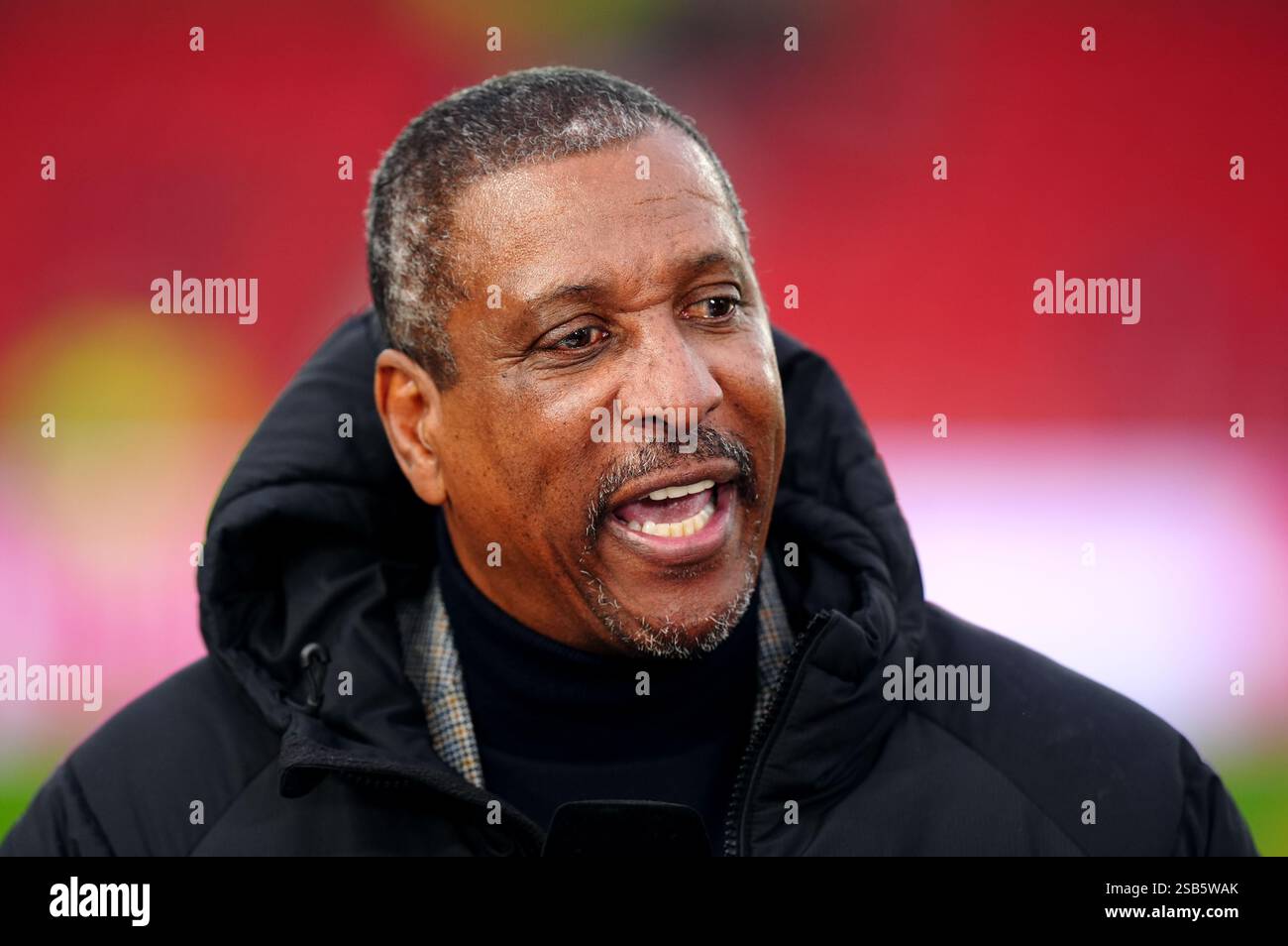 Former Nottingham Forest player Viv Anderson at the City Ground ...