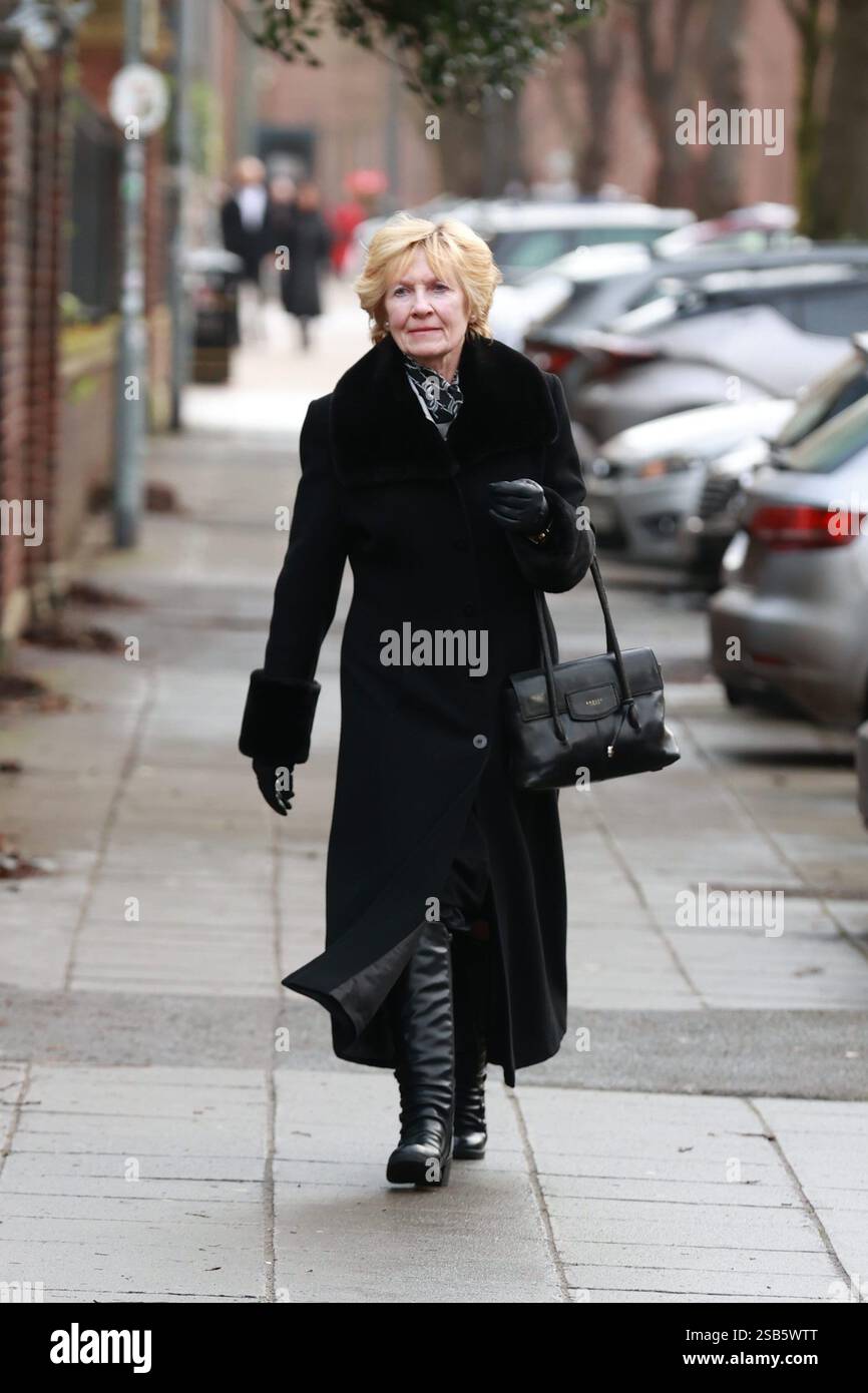 Lady Sylvia Hermon arrives for the funeral of acclaimed Belfast poet ...