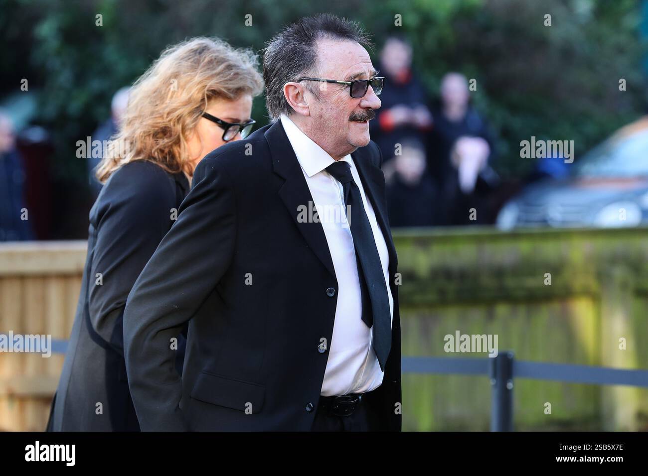 Paul Elliott arrives for the The Funeral of Linda Nolan at St. Paul’s ...