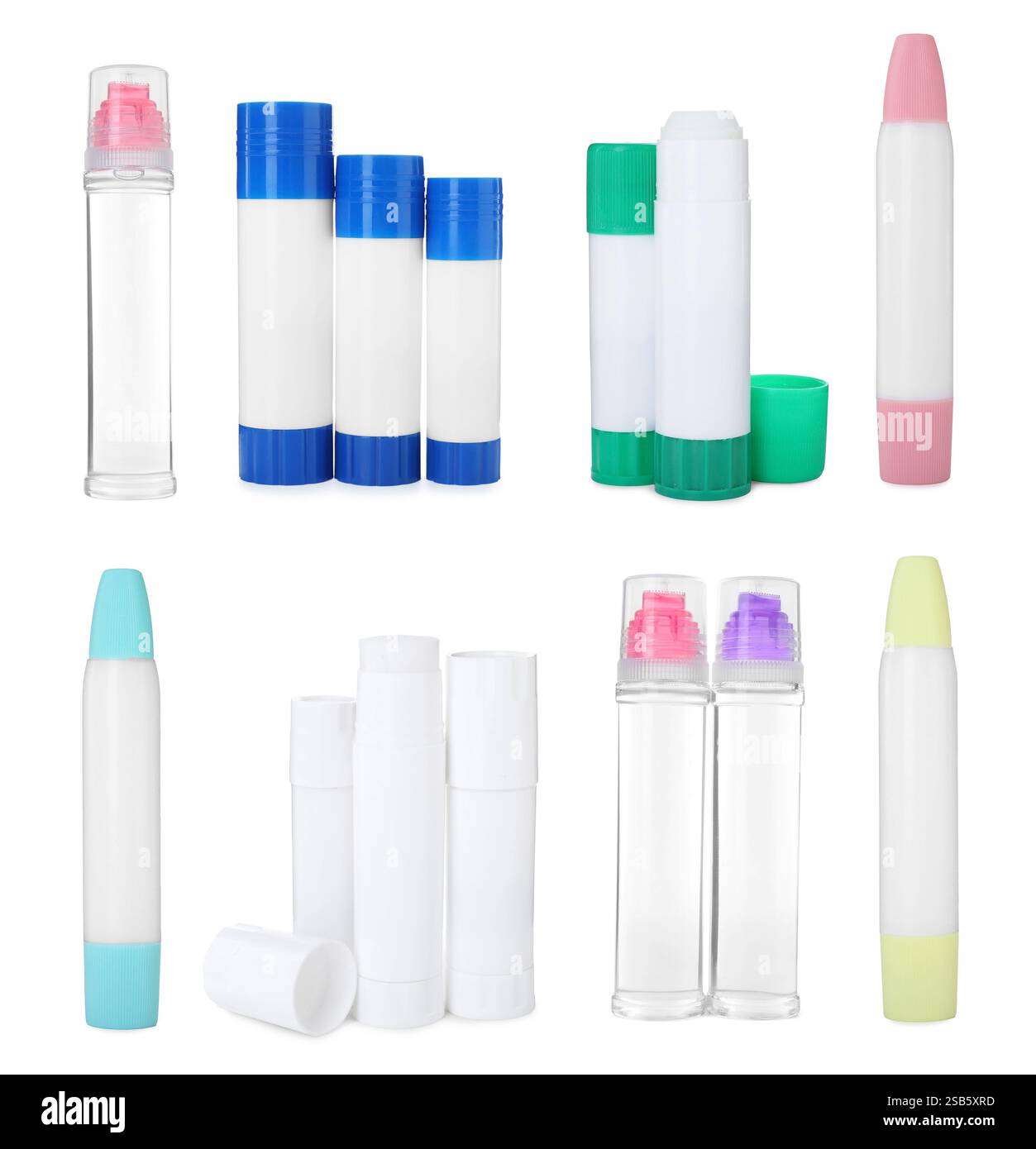 Glue of different types isolated on white, set Stock Photo - Alamy