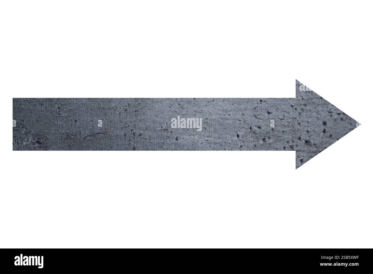 Arrow with texture of grey stone surface isolated on white Stock Photo ...