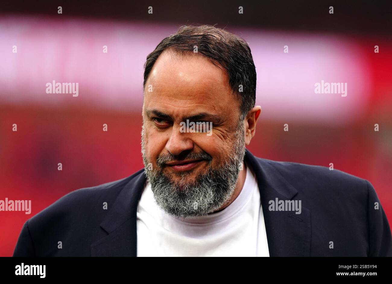 Nottingham Forest owner Evangelos Marinakis ahead of the Premier League ...