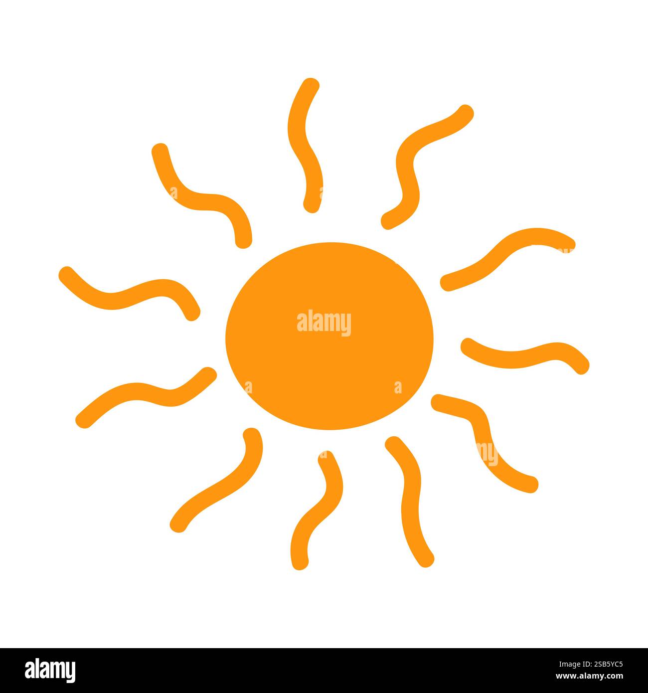 Radiant sun design features a central circle with flowing wavy lines ...