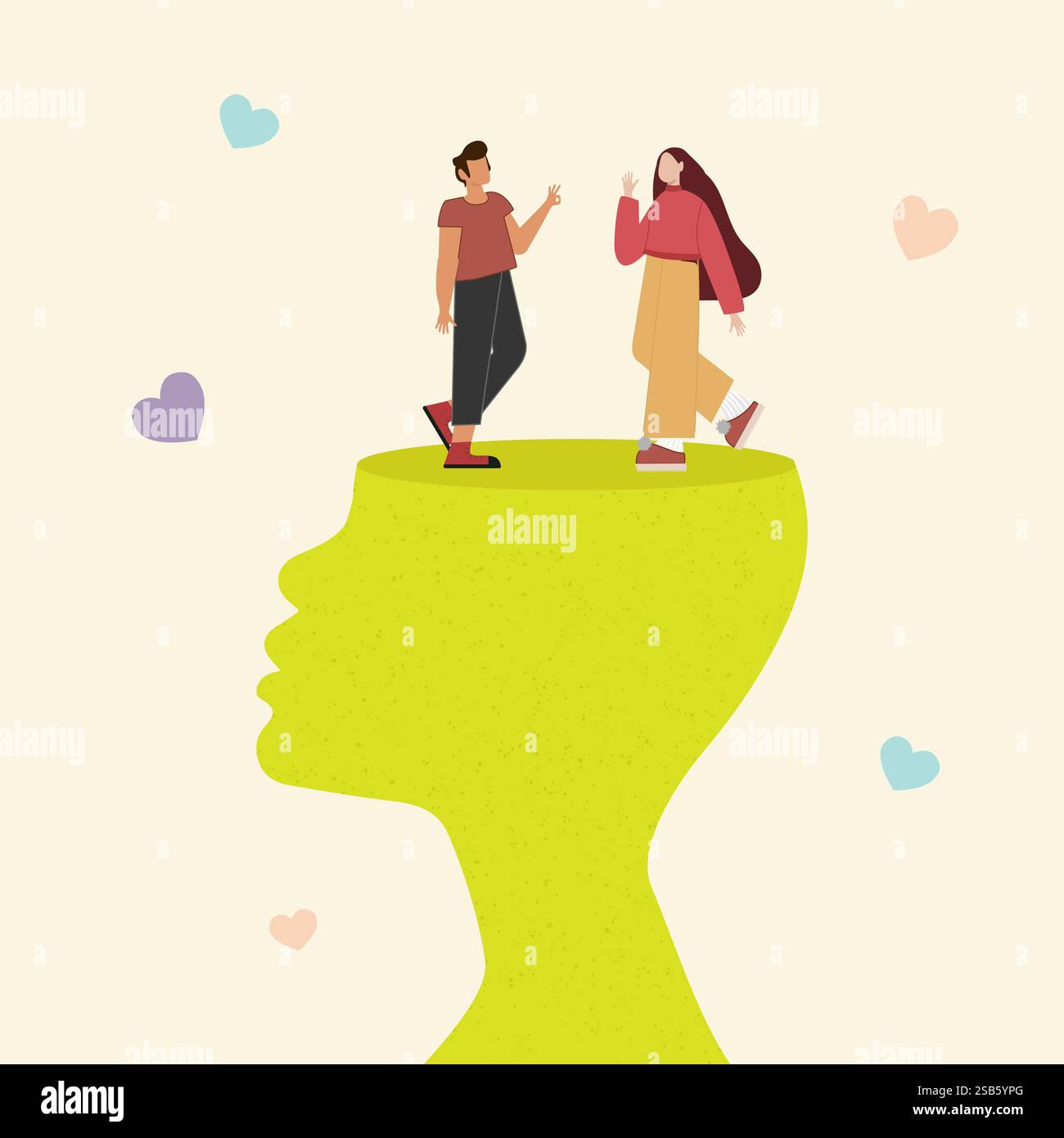 People standing on balance Stock Vector Images - Alamy