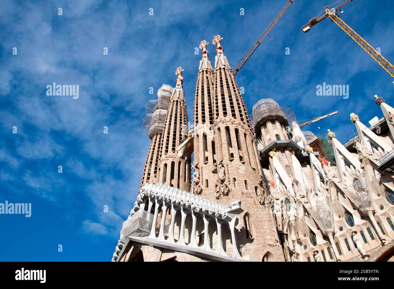 January 2018. Advanced works of the Holy Family Basilica by Antoni ...