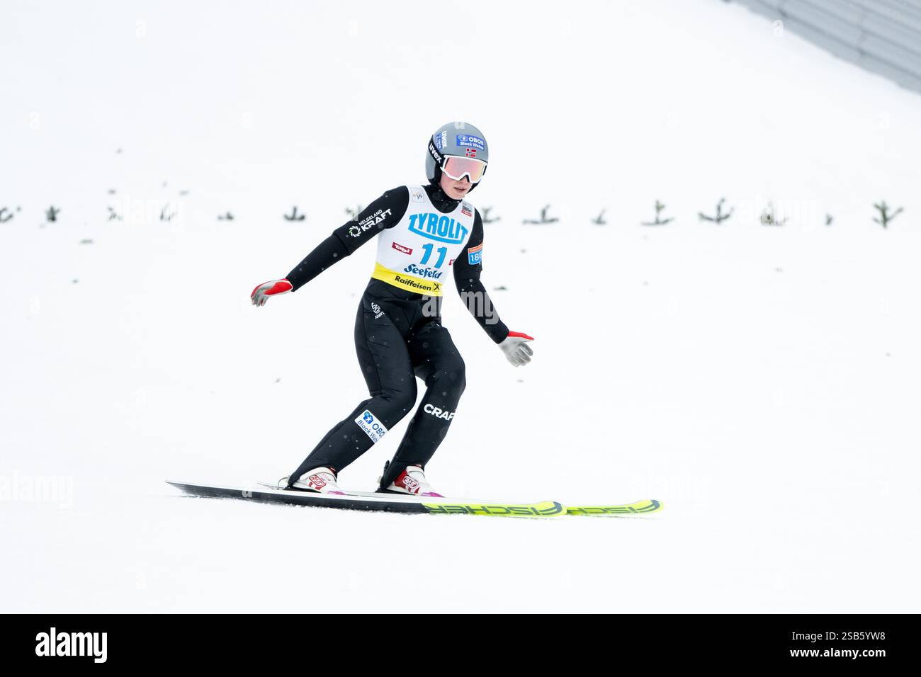 LAATE Ingrid (Norwegen) im Ziel nach dem Skispringen, AUT, FIS ...