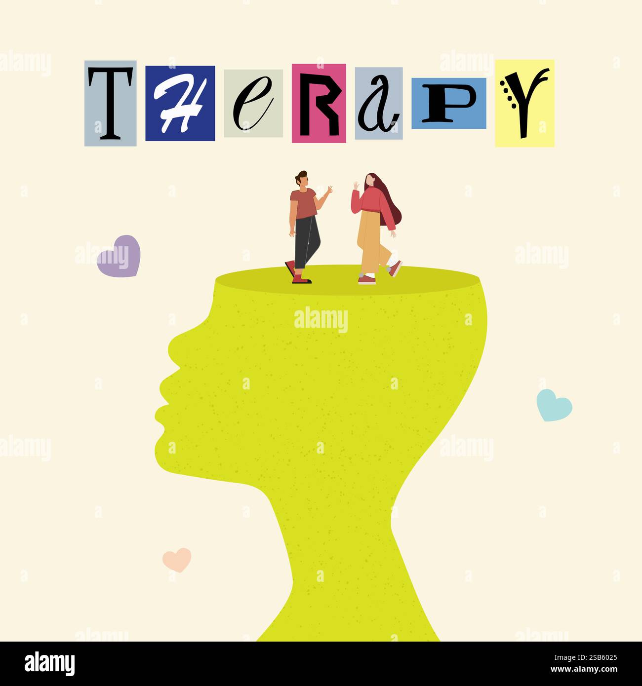 Therapy psychology support Stock Vector Images - Alamy