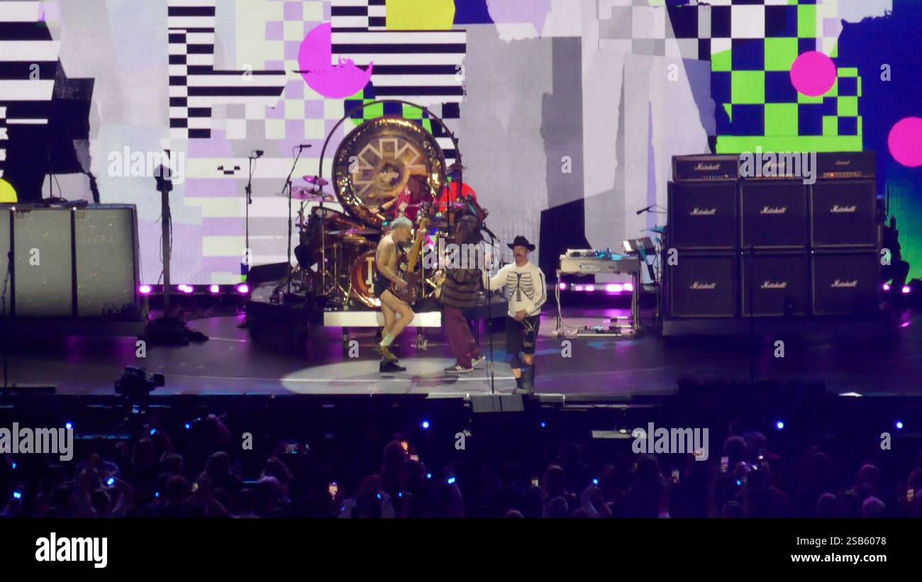 Inglewood, California, USA 30th January 2025 Musicians Flea, Anthony ...