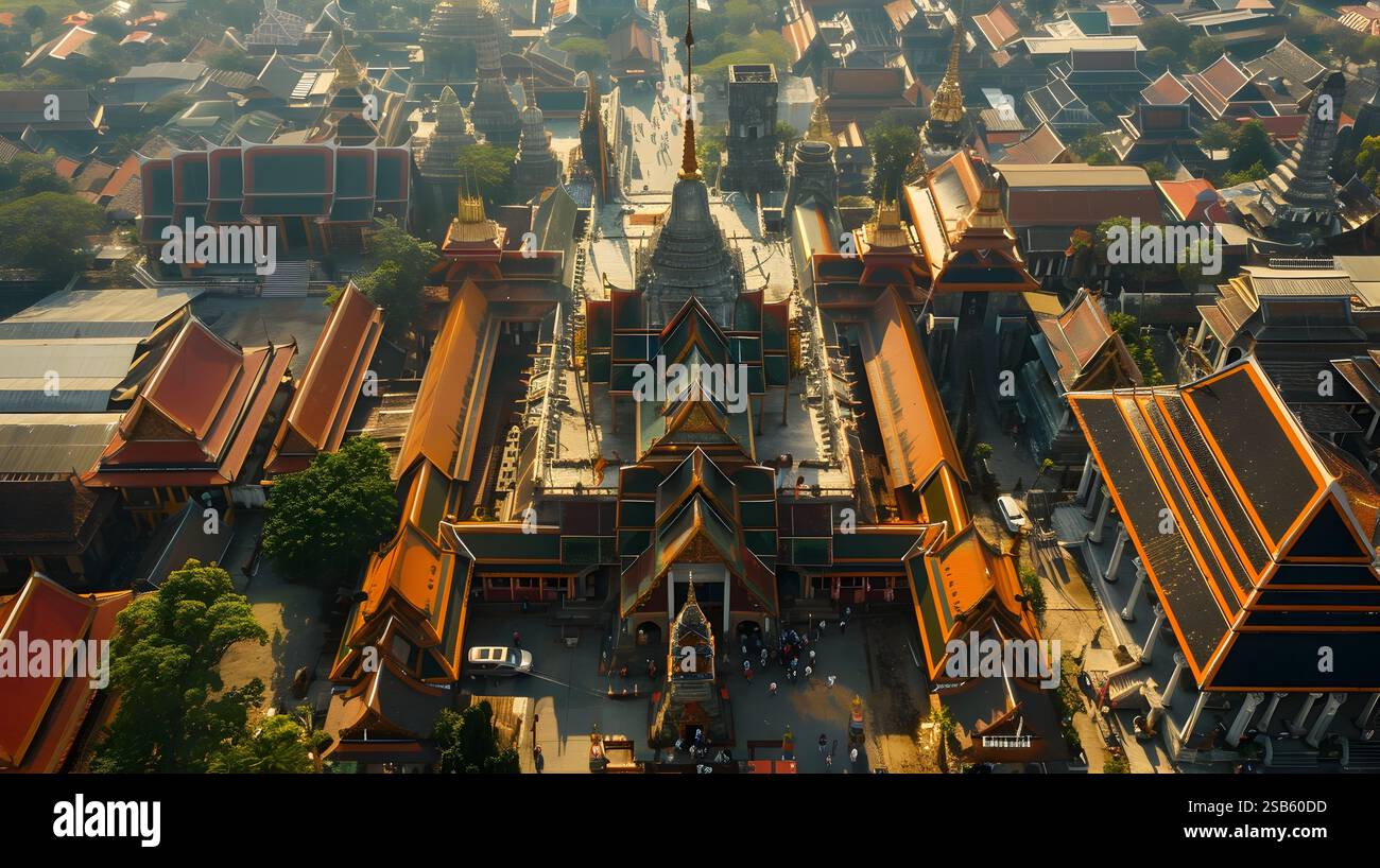 This stunning aerial image showcases the impressive scale and intricate ...