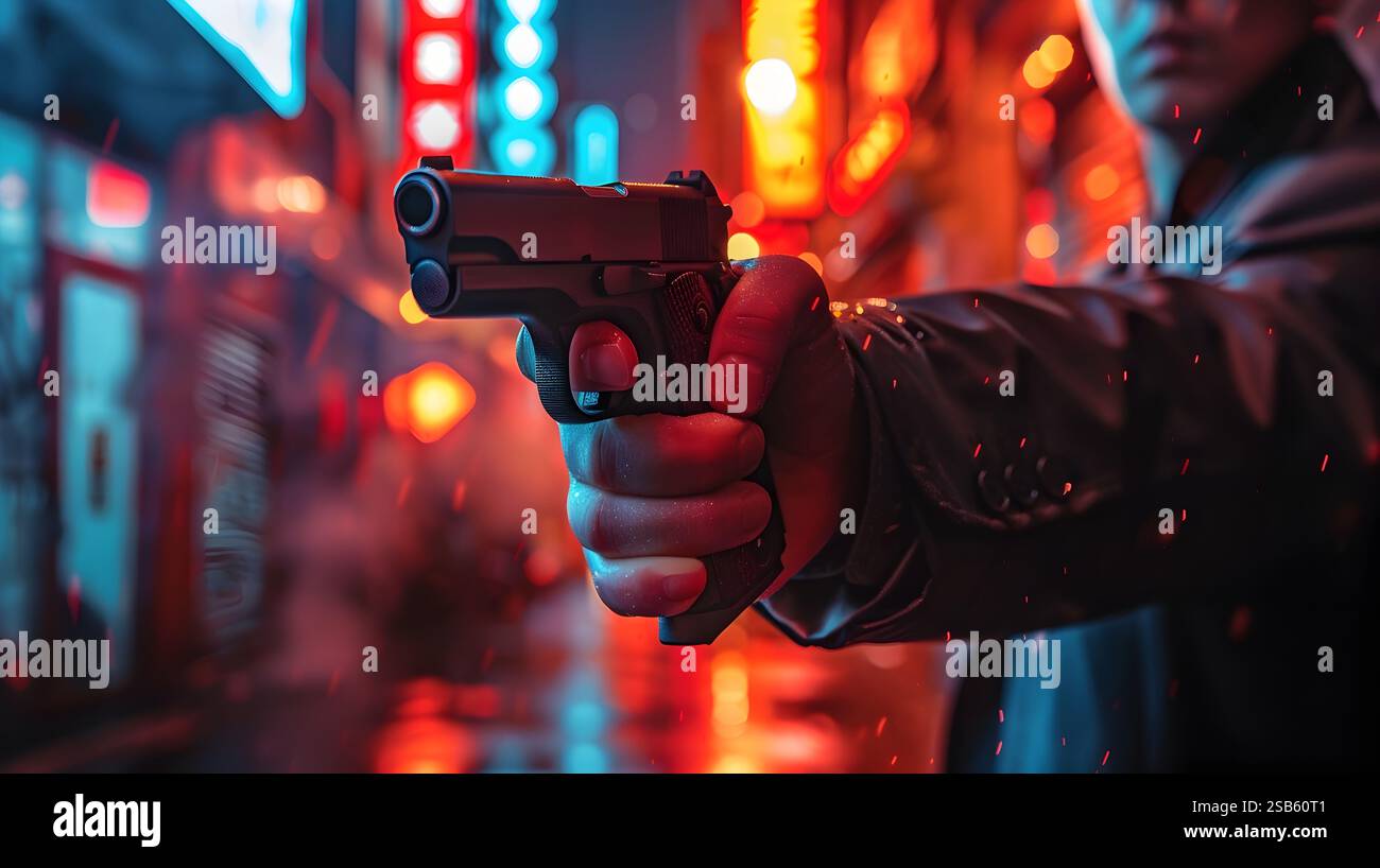 A dramatic depiction of a law enforcement officer's hand tightly ...