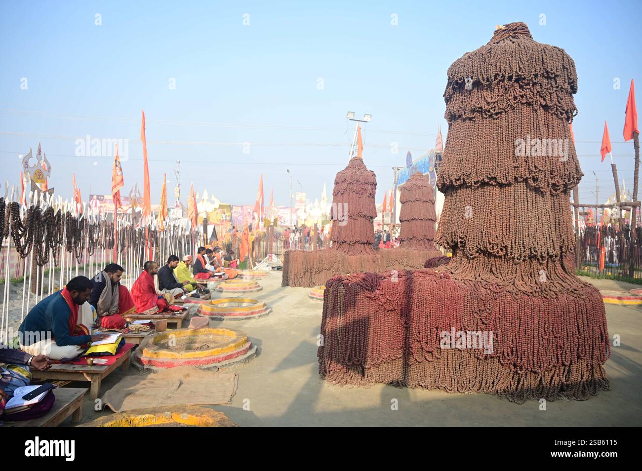 Prayagraj, Uttar Pradesh, India. 1st Feb, 2025. Prayagraj: Sadhus ...