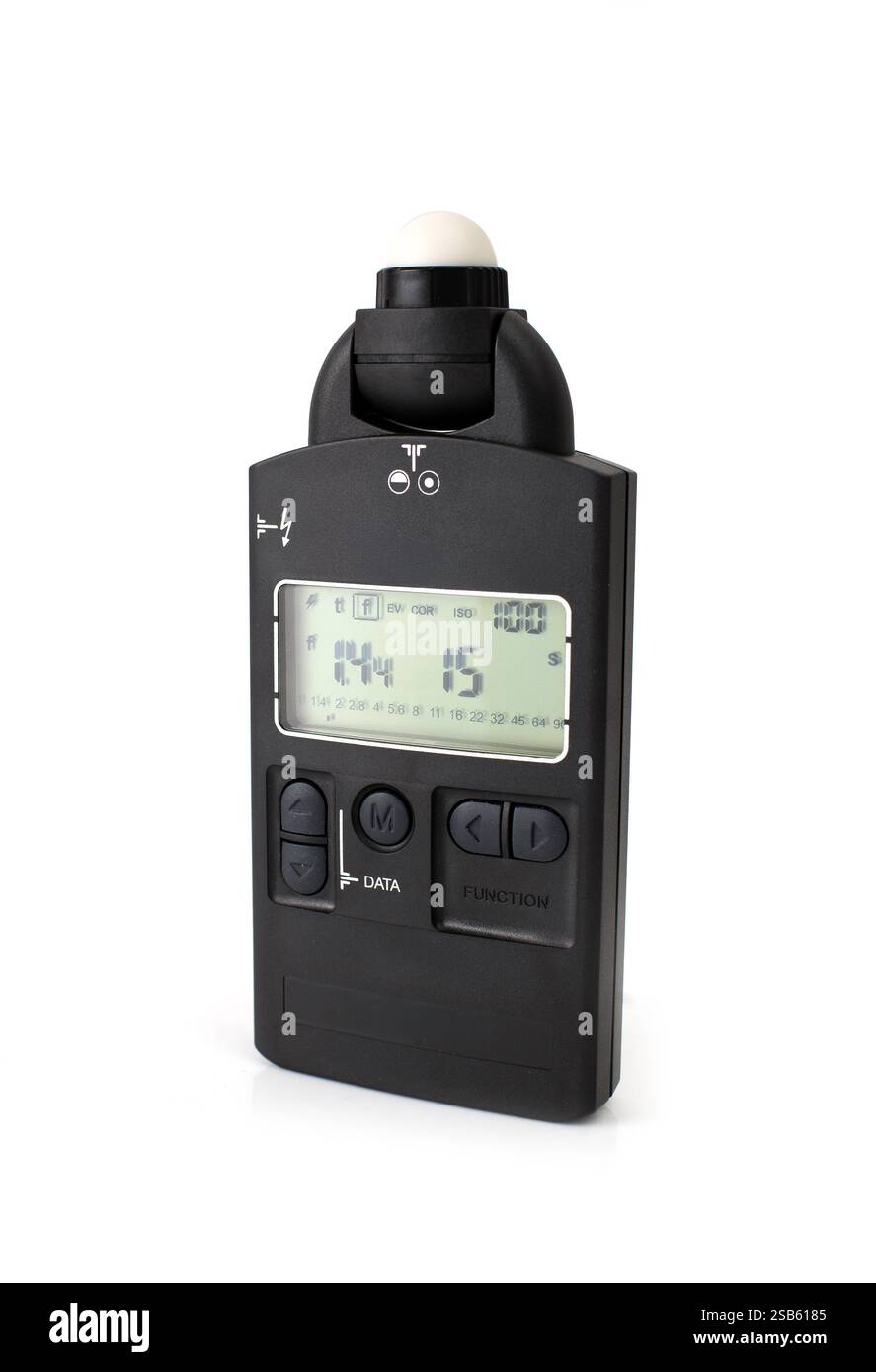 Flash meter - device for measuring illumination isolated on white ...