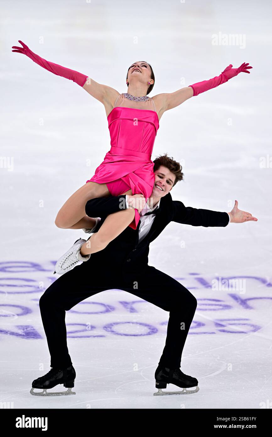 Tallinn, Estonia. 1st Feb 2025. Carolane SOUCISSE & Shane FIRUS (IRL ...