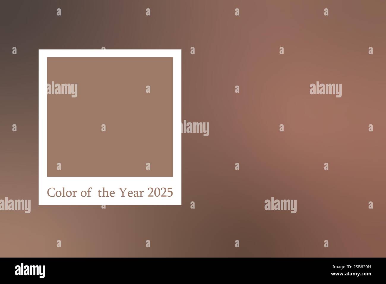Color of the year 2025 showcased in a muted brown hue on a neutral ...