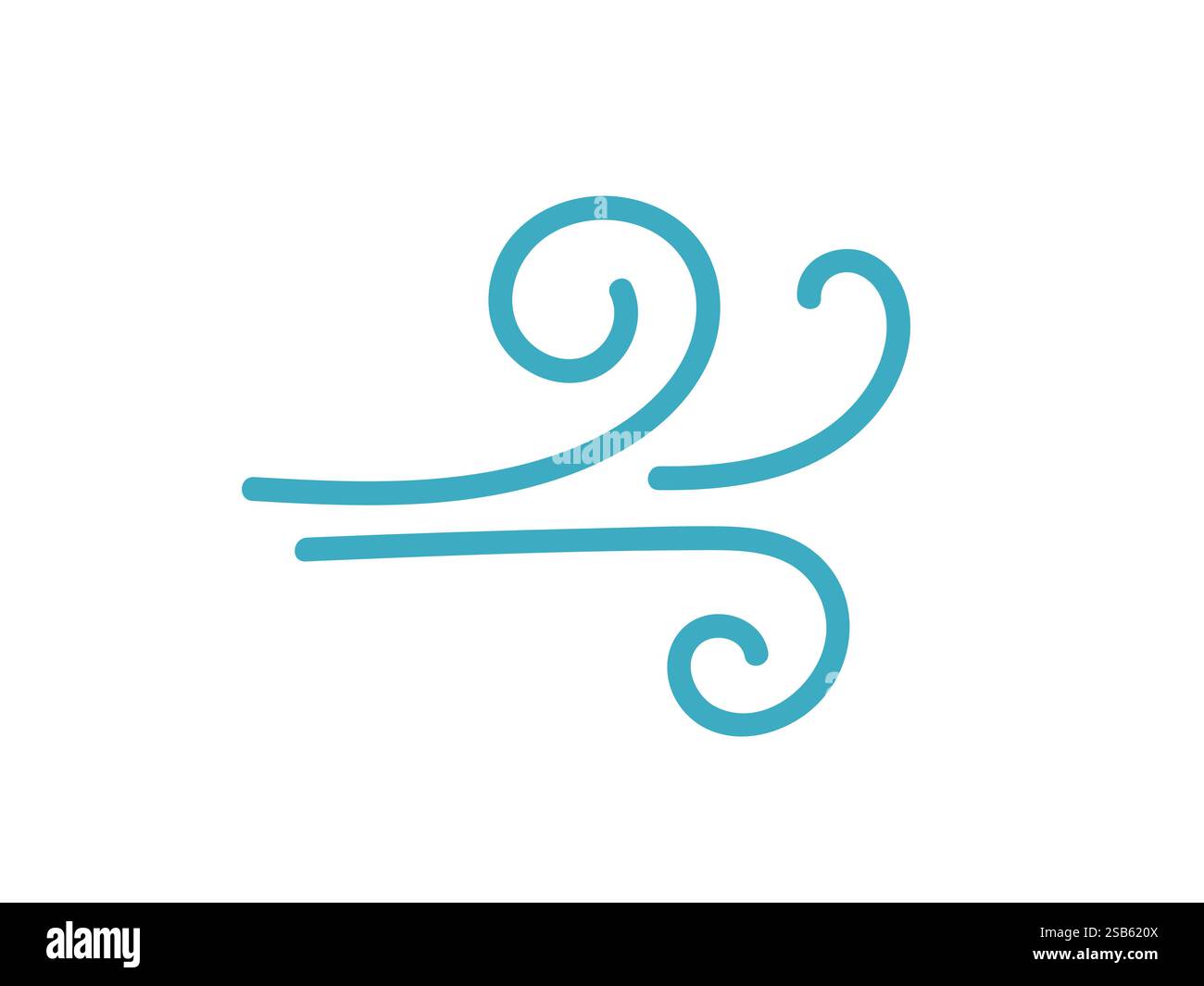 This vector design features playful swirling lines representing wind ...
