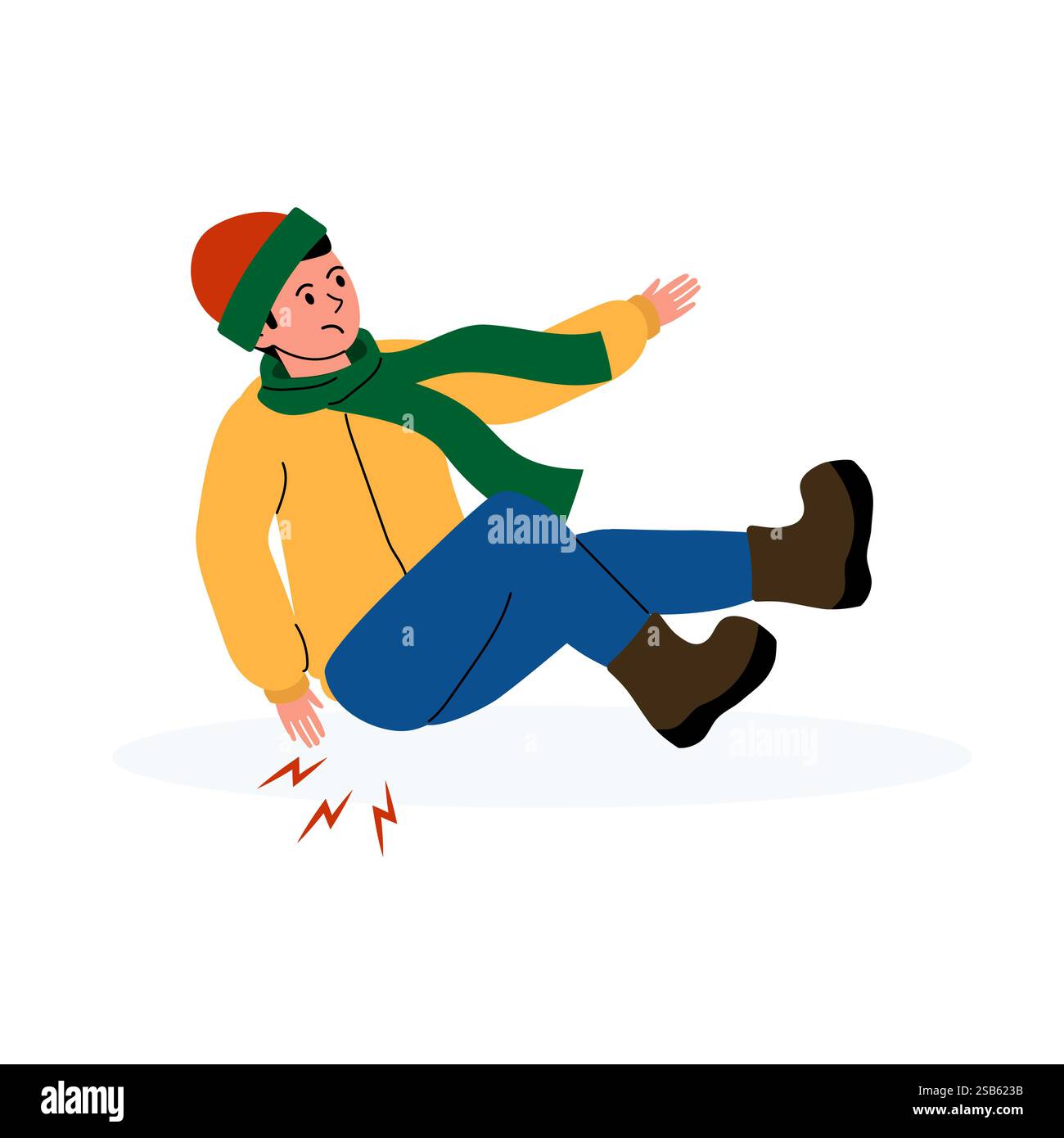 Snow falling on green surface Stock Vector Images - Alamy