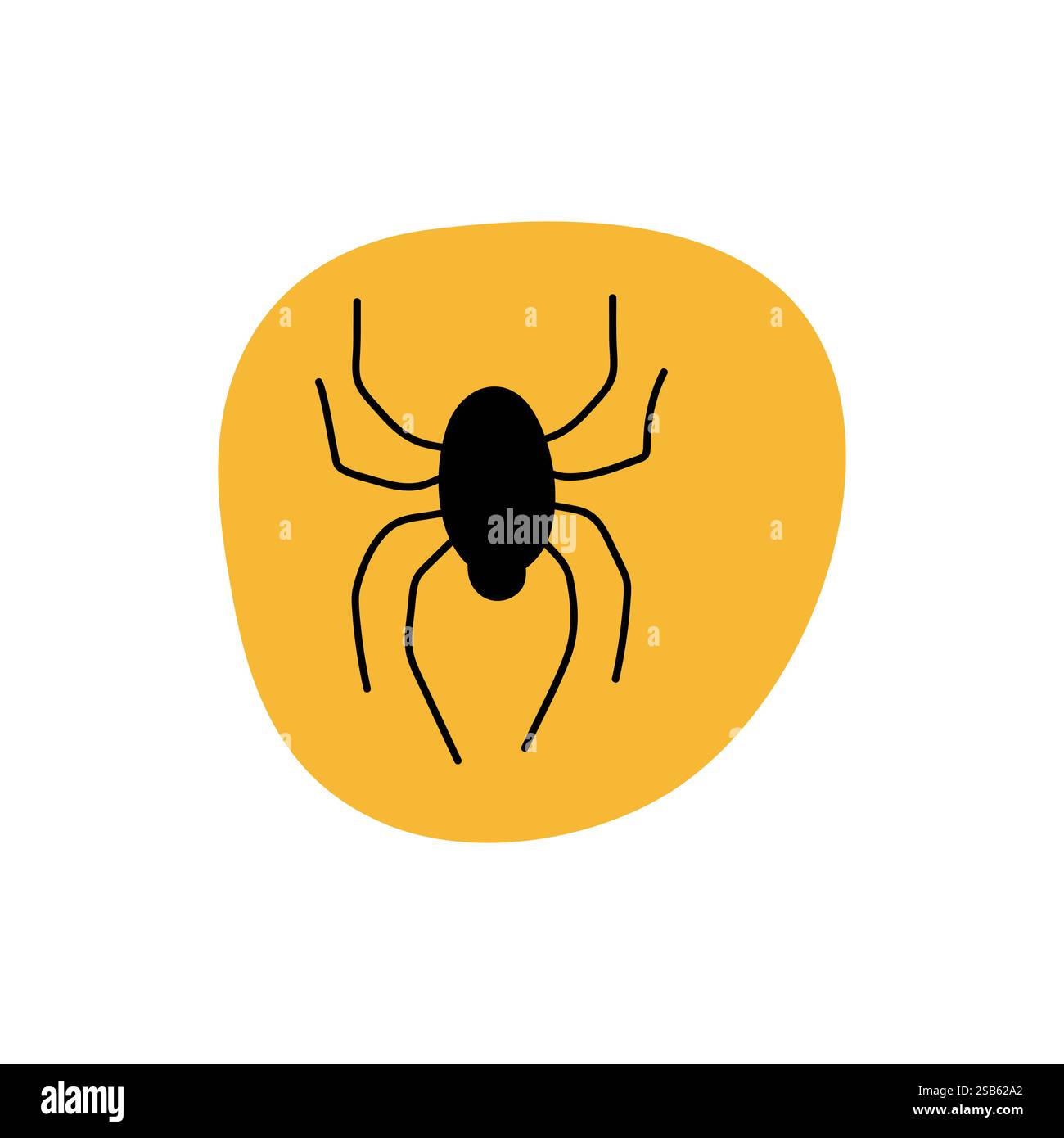 Black spider icon vector image. Vector illustration Stock Vector Image ...