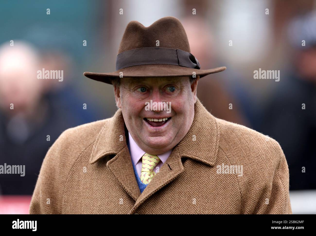 Trainer Nicky Henderson at Sandown Park, Esher. Picture date: Saturday ...