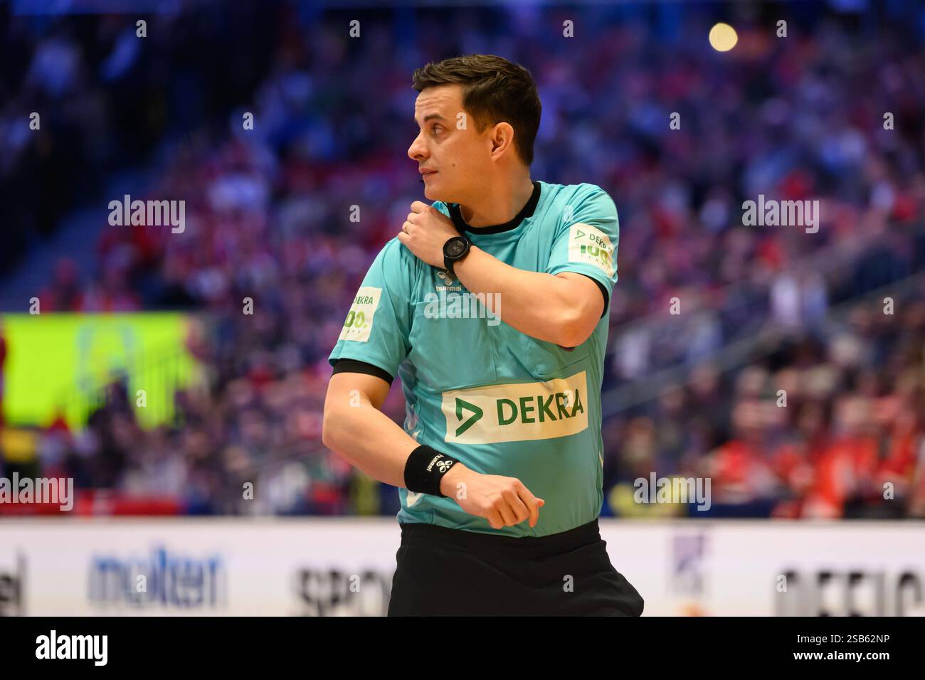 Oslo, Norway. 31st Jan, 2025. Referee Bojan Lah seen during the 2025 ...