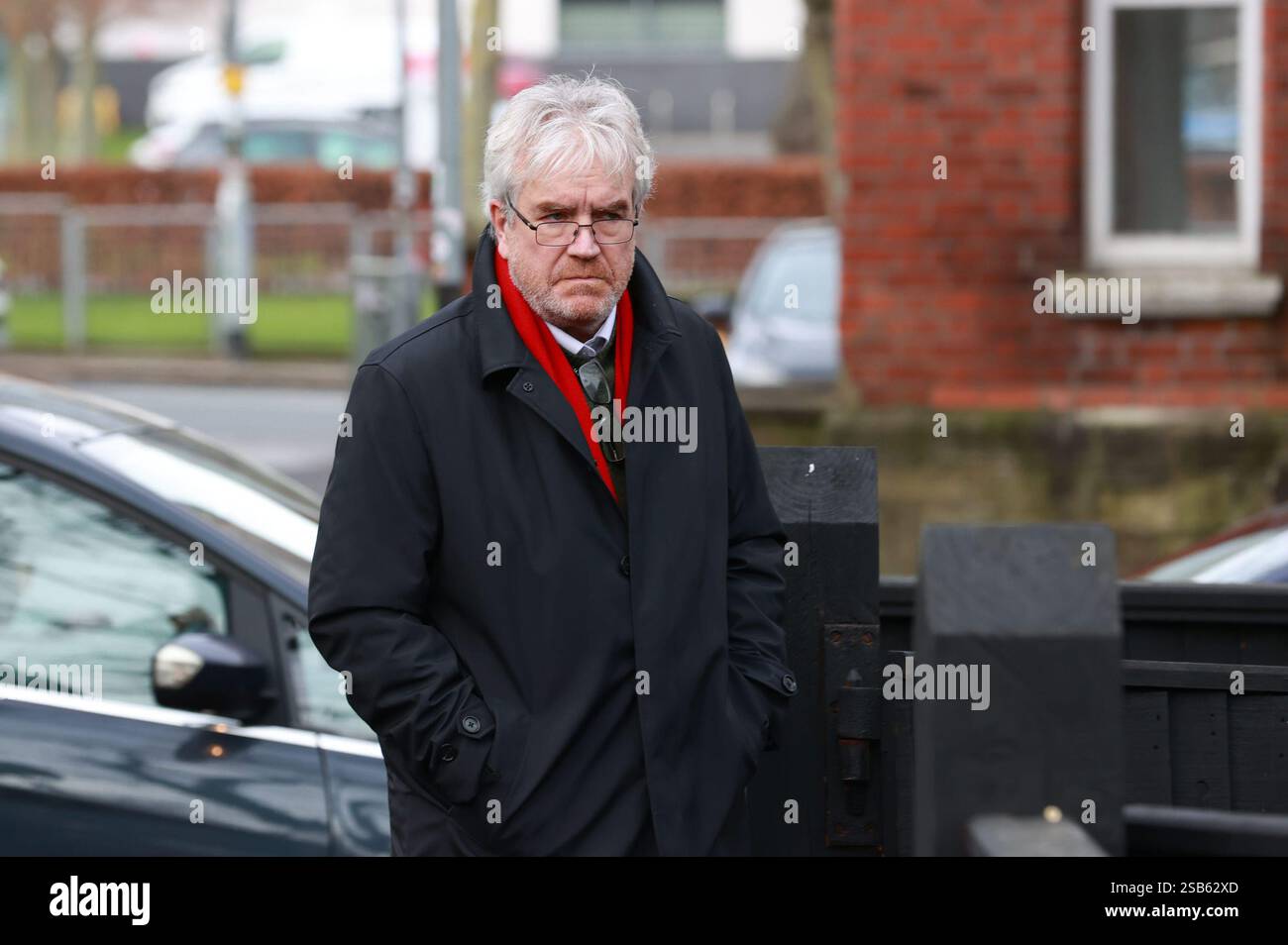 Darragh MacIntyre arrives for the funeral of acclaimed Belfast poet ...