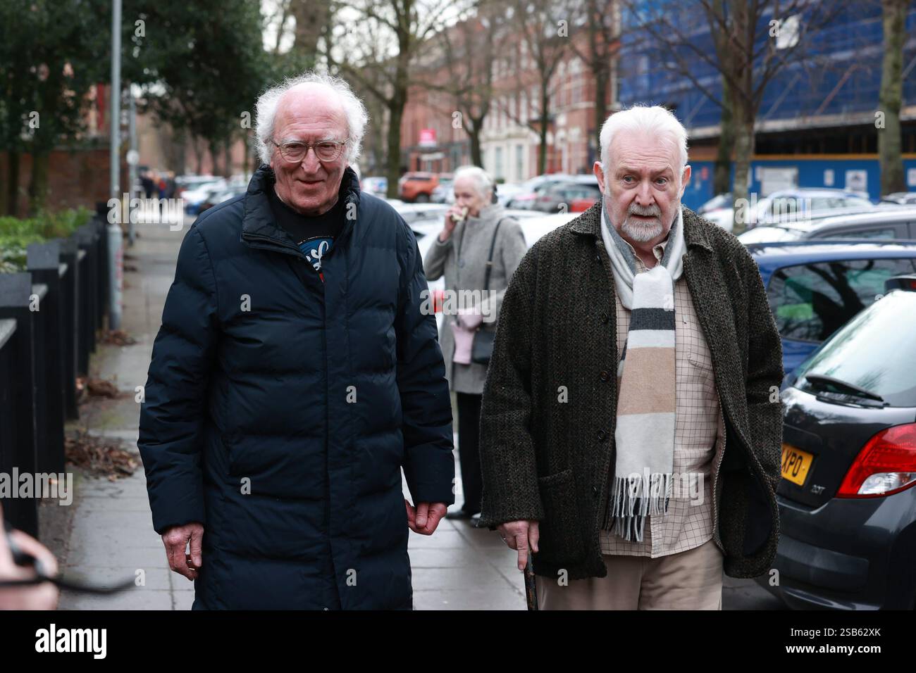 arrives for the funeral of acclaimed Belfast poet Michael Longley at ...