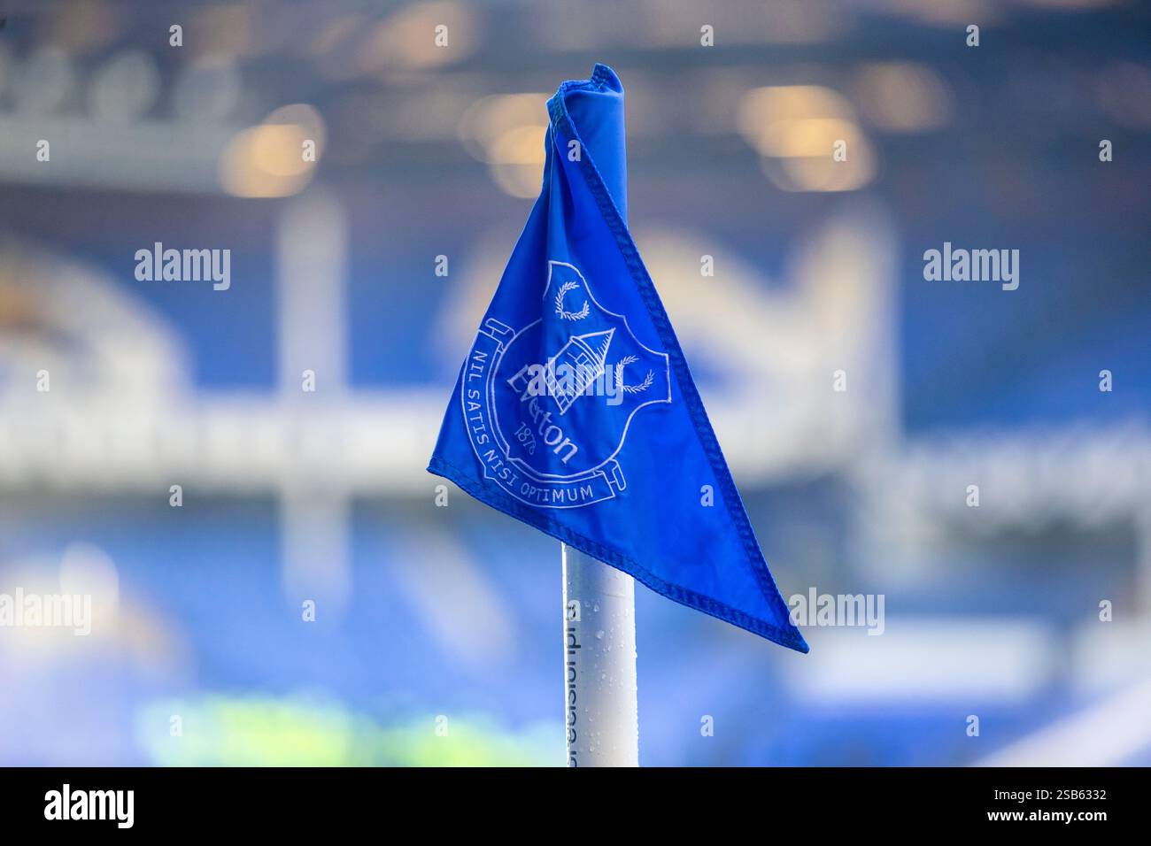 Everton corner flag during the Premier League match between Everton and ...
